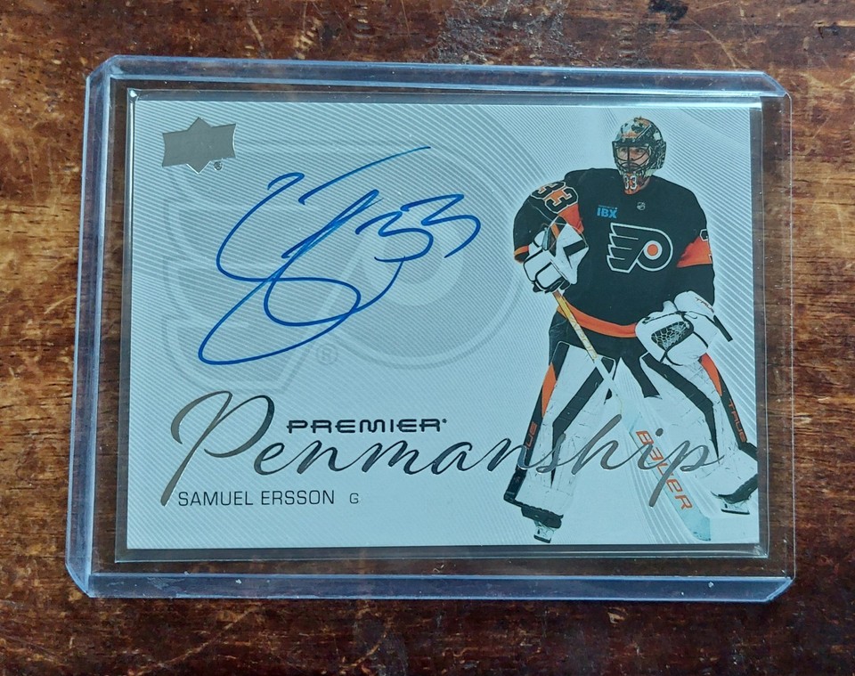 Upper Deck Flyers John LeClair On Card Auto, Brian Propp Auto, Sam ...