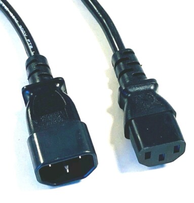 CAB-C13-CBN, C13 to C14, 14 AWG, 2.5ft,CABC13CBN Lifetime Warranty | eBay