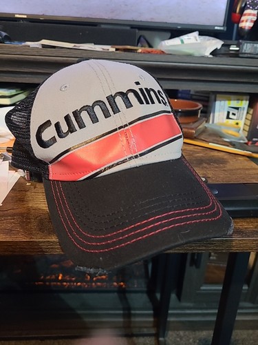 Cummins Diesel Engines Frayed Vintage Retro Style Trucker Black Mesh ...