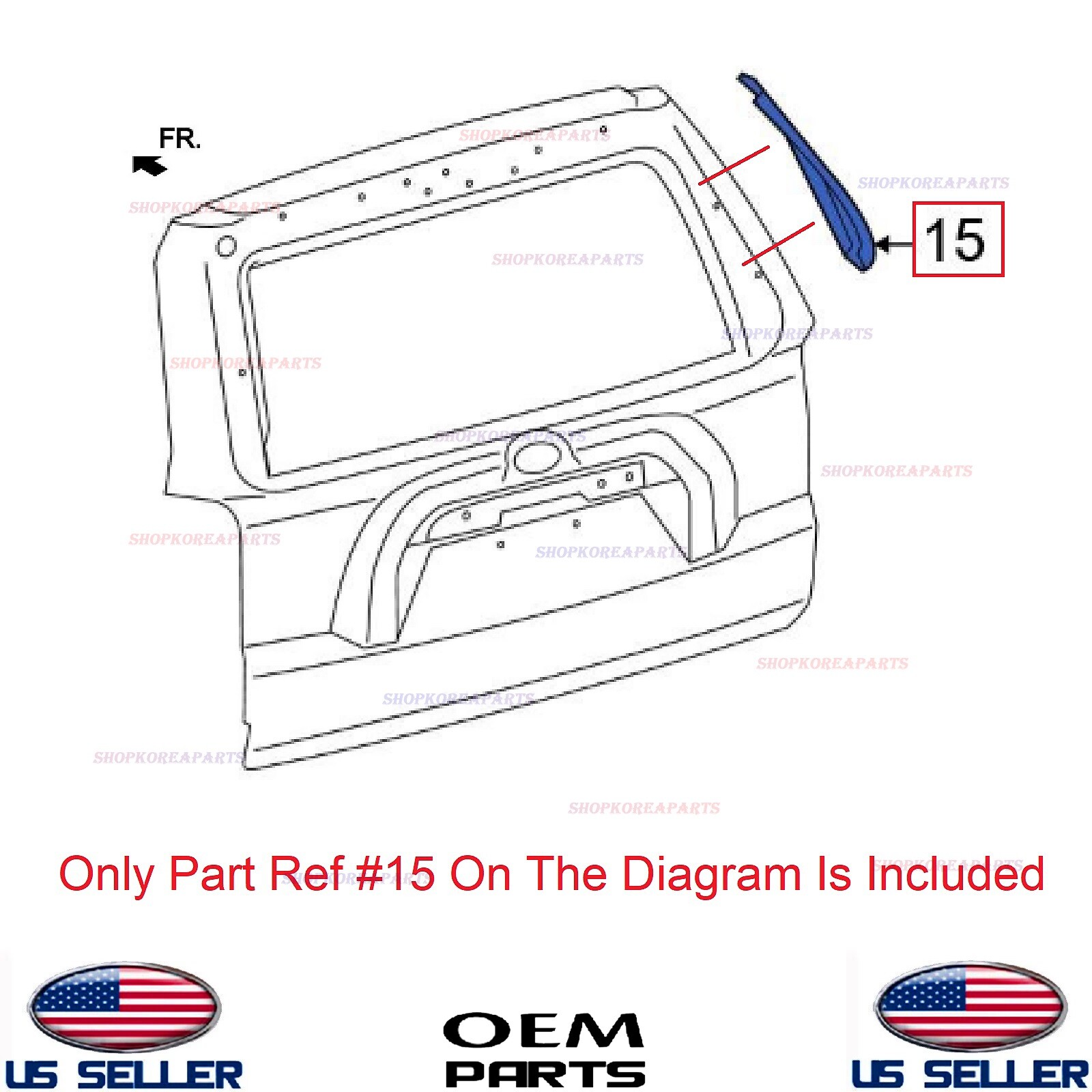 Genuine Back Door Molding LEFT Driver Side ⭐OEM⭐ Toyota 4Runner 2010 ...