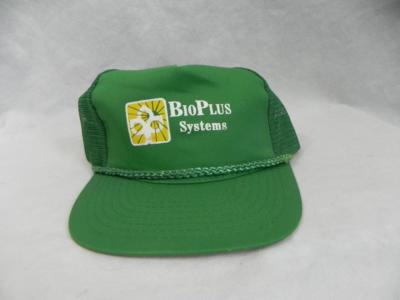 Vintage BioPlus Systems Green Snapback Hat Mesh Back Farmers Trucker ...