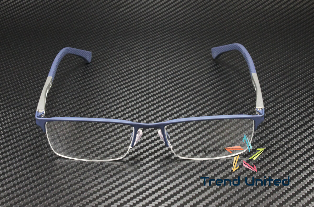 EMPORIO ARMANI EA1041 3131 Rubber Blue Demo Lens 55 mm Men's EMPORIO ARMANI EA1041 3131 Rubber Blue Demo Lens 55 mm Men's