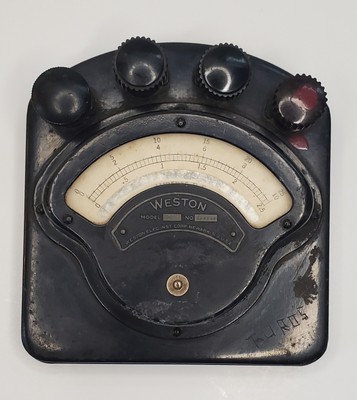 Amp & Voltmeters - Weston Dc Voltmeter Model