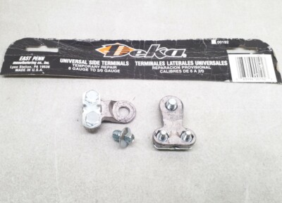 00192 Deka Universal Side Post Terminals With Bolts 6 To 2/0 Gauge -Qty ...