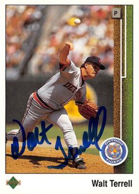 Walt Terrell autographed Baseball Card (Detroit Tigers) 1989 Upper Deck ...