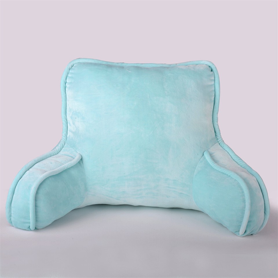 Super Soft Reading Pillow with Arms–Cozy Plush Backrest for Bed Couch ...