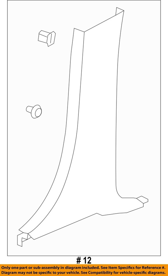 GM OEM 17-21 Bolt EV Interior Trim-Lwr Ctr Plr Trim 42573350 | eBay