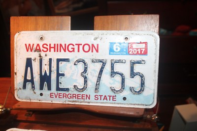 2010 Washington License Plate Evergreen State AWE3755 ROUGH | eBay