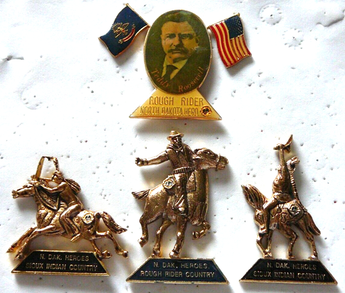 Lions Club Pins - NORTH DAKOTA HEROES - TEDDY ROOSEVELT & THE ROUGH ...