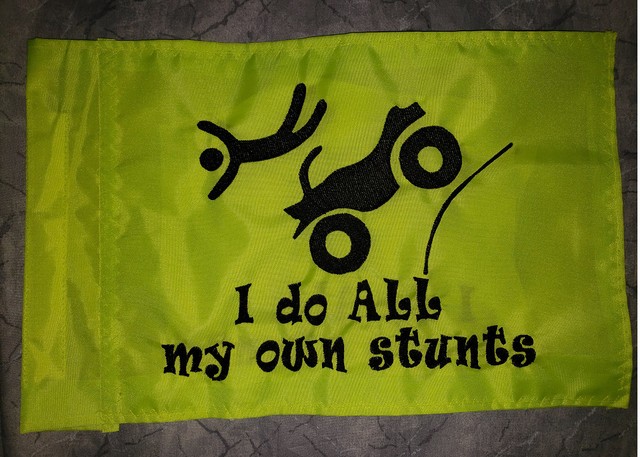 Custom STUNT ATV Safety Flag for ATV UTV dirtbike JEEP Dune Whip Pole ...