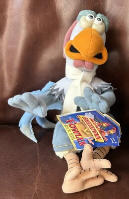 Dreamworks 2000 Chicken Run FOWLER 9" Plush Stuffed Animal Playmates ...