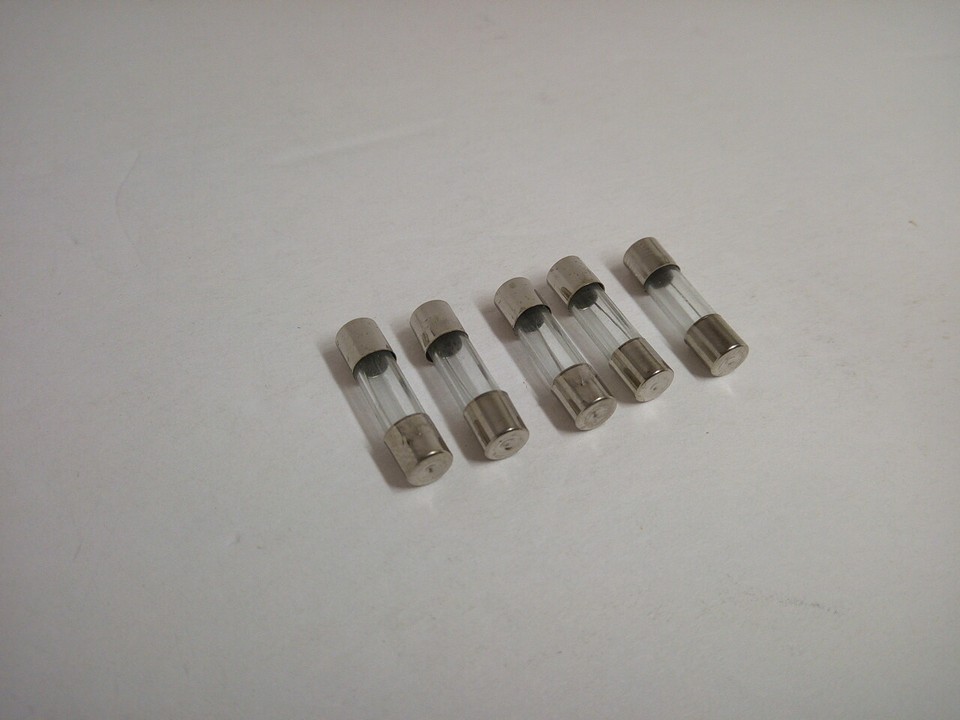 5 Pack 1A F1AL 250V High Class Glass Fuse 5x20mm Fast Quick Blow Lot ...