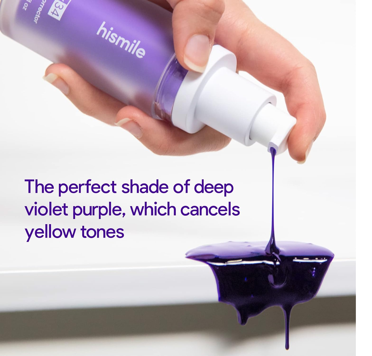 Hismile v34 Colour Corrector, Purple Teeth Whitening, Tooth Stain ...