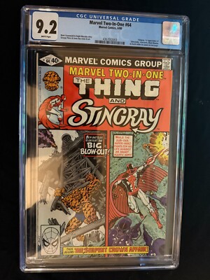 Marvel Two In One #64 - 1st Sidewinder, Black Mamba - CGC 9.2 - White ...