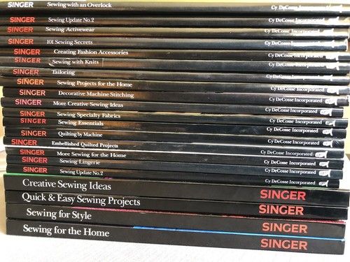 Lot of 21 SINGER Sewing Reference Library Hardcover & PB (1980s & 1990s ...
