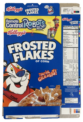 2005 Robots Movie Kellogg's Frosted Flakes Cereal Box | eBay