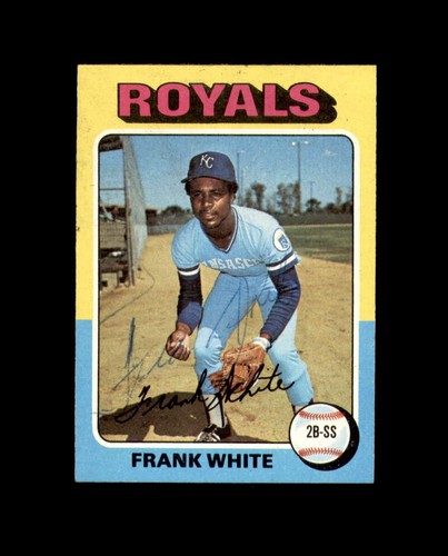 Frank White Signed Original 1975 Topps Kansas City Royals Autograph | eBay