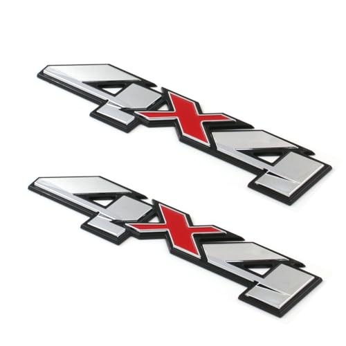 2pcs New Custom 3D 4x4 Bed Rear Emblems Badges Decal Replacement for ...