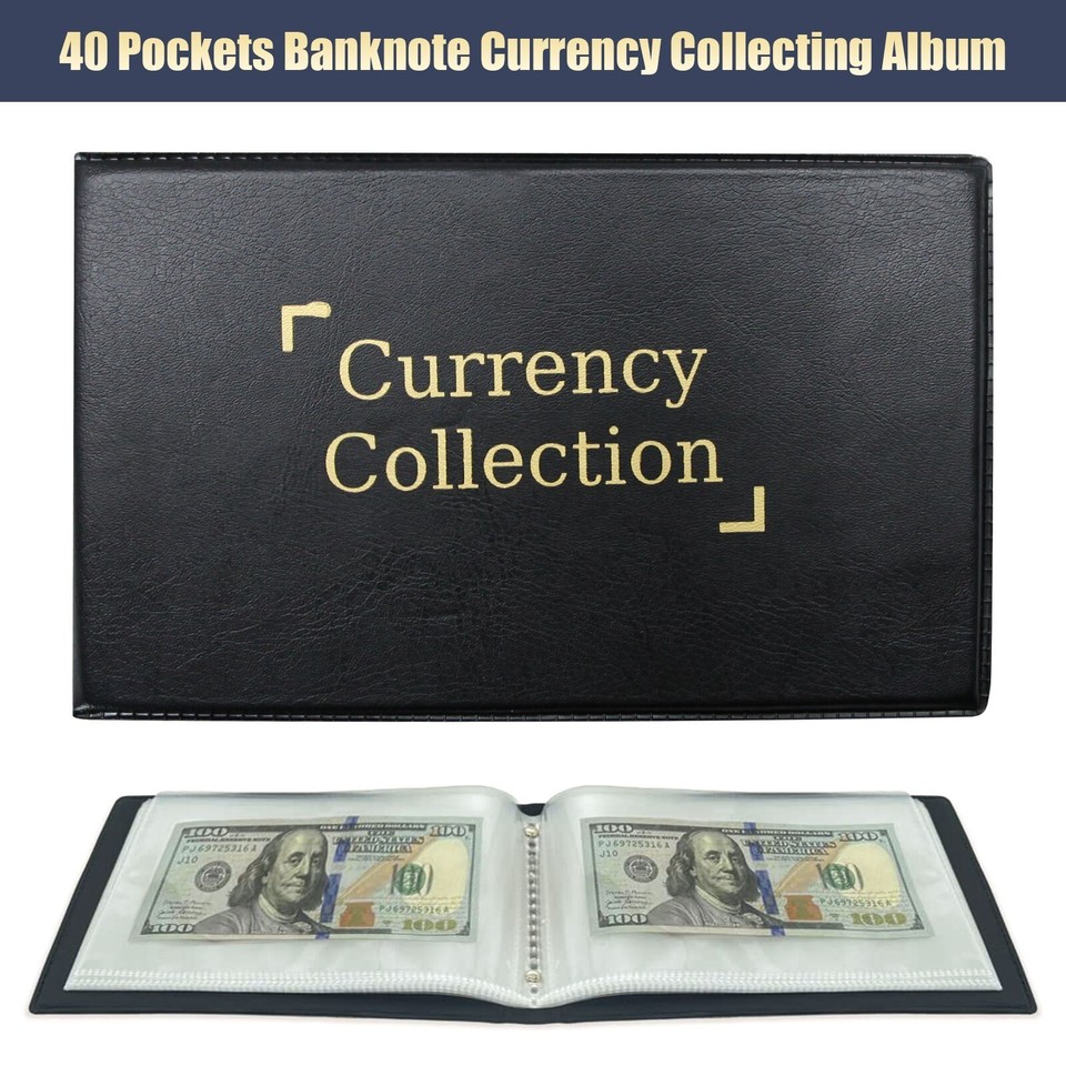 40-Sheet Currency Page Album: Ultimate Paper Money Storage & Display ...