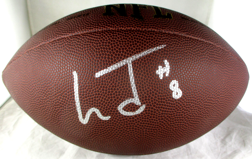 Lamar Jackson / Autographed NFL Gold Logo Full Size Wilson Brand ...