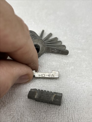 Curtis Clipper Model 15 Key Cutter Set of Cam HD-4, Carriages HD-4A ,4B ...