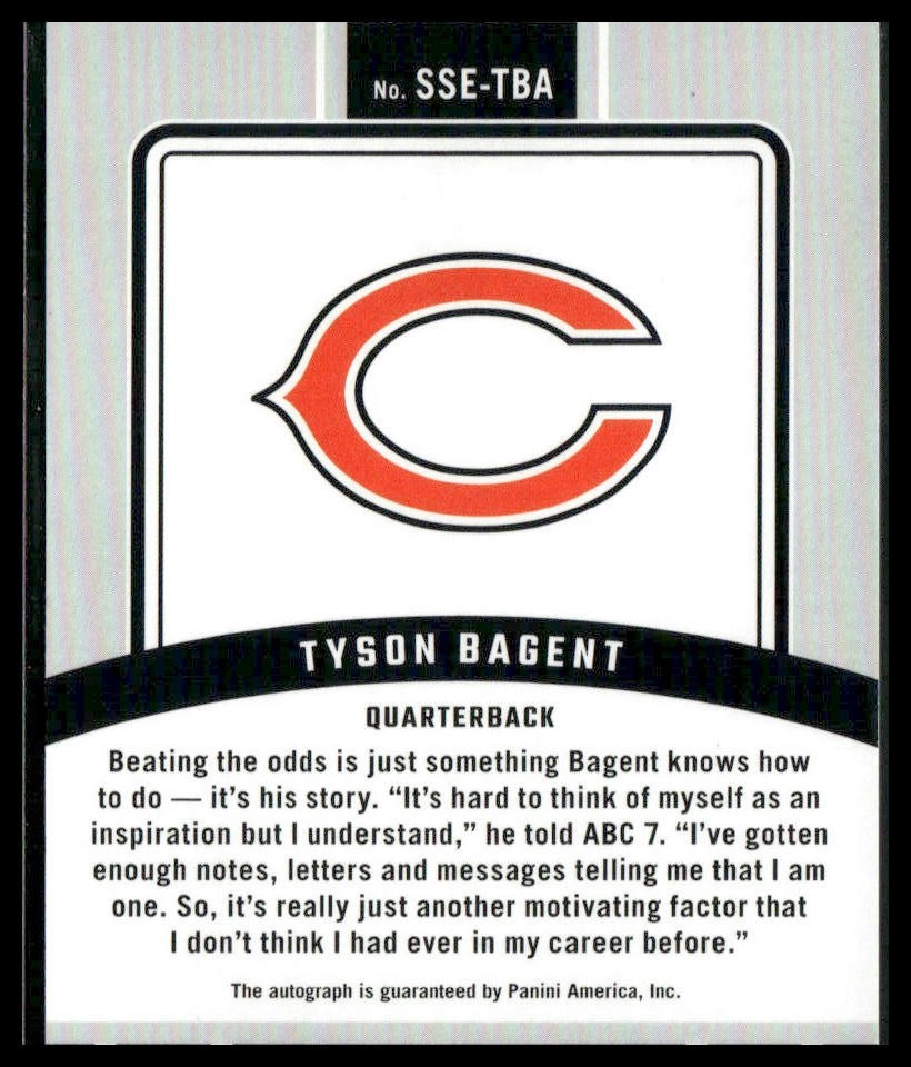 2024 Donruss #SSE-TBA Tyson Bagent Signature Series | eBay