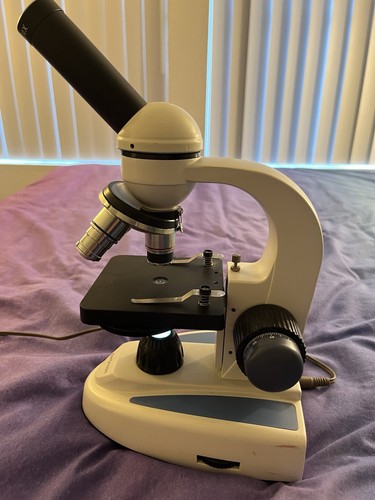 AmScope M158 Microscope Portable Compound 80X-800X Light | eBay