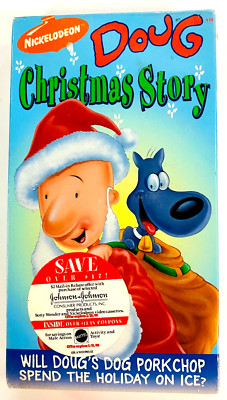 Nickelodeon Doug Christmas Story VHS 1994 Rare Holiday Orange Tape ...