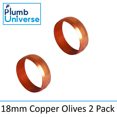 18mm Copper Olives (2 Pack) | eBay UK