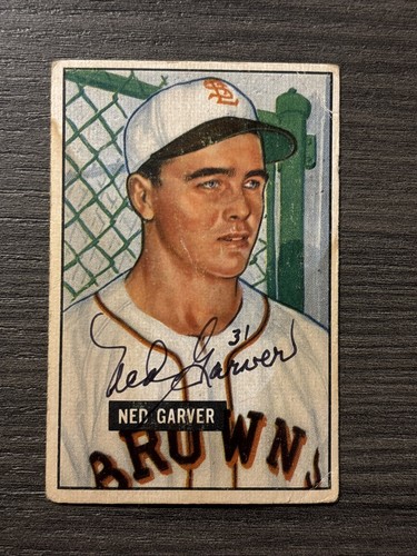 1951 Bowman Ned Garver #172 St. Louis Browns Vintage | eBay