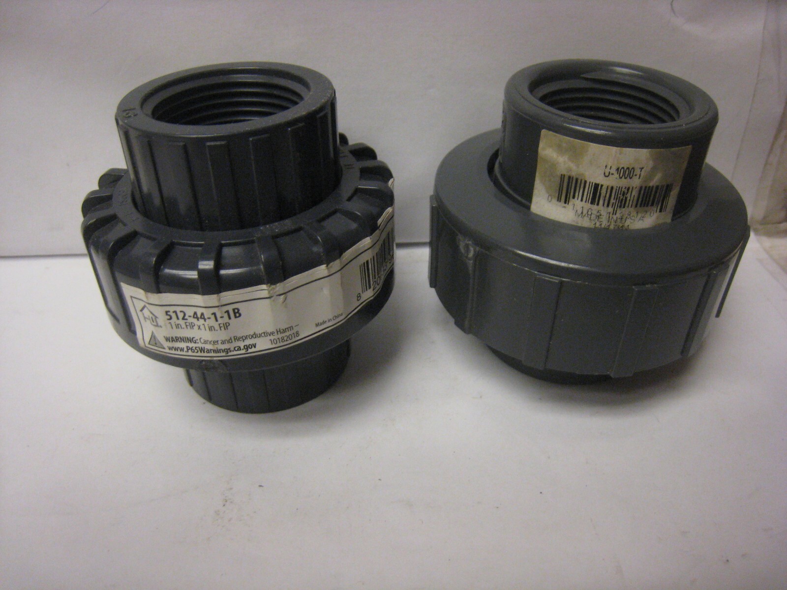 2 yes 2 HOMEWERKS& KBI PVC THREADED Pipe Union, Gray, 1-In. 512-44-1-1B ...