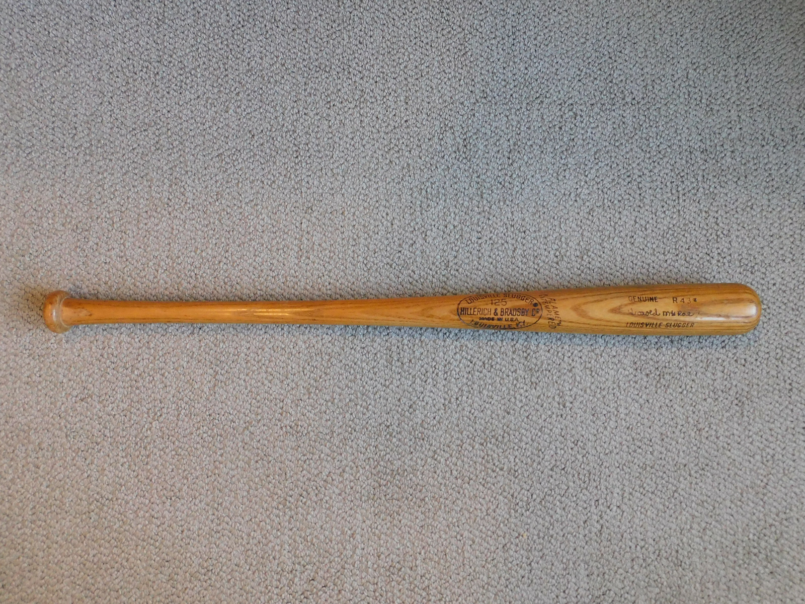 Hal McRae 1970's Louisville Slugger 125 Baseball Bat R43 Georgeous! K C ...