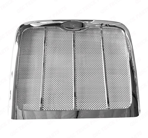 QSC Replacement Chrome Plastic Grille w/ Bug Screen for Peterbilt 386 ...