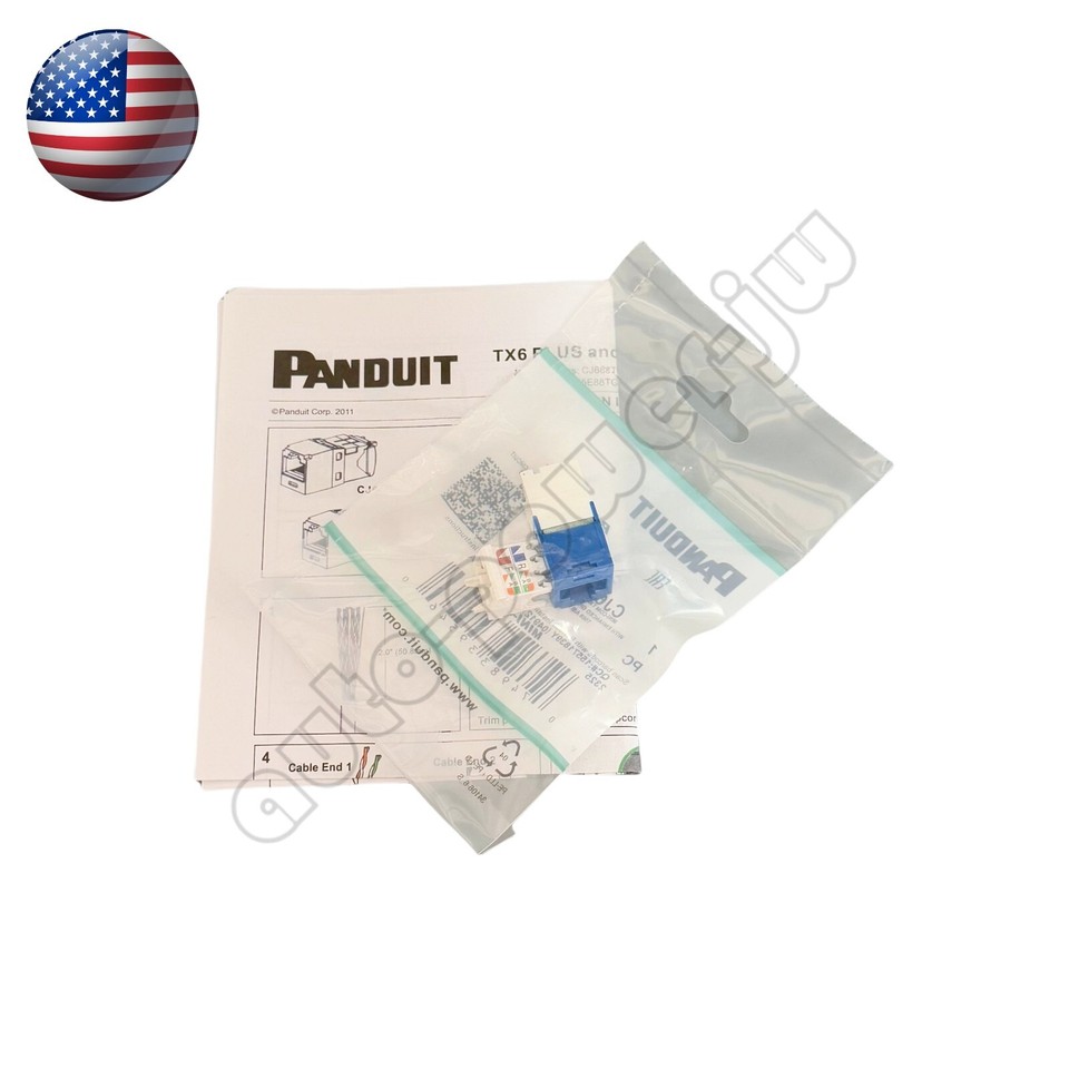 New CJ688-TGBU Fits For Panduit Giga-TX Cat6 Jacks Blue CJ688TGBU | eBay