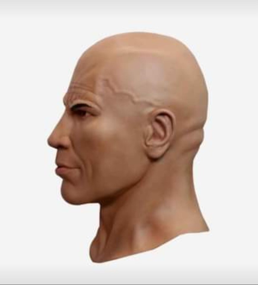 WWE Pro Wrestling The Rock Latex Halloween Mask Dwayne Johnson Black ...