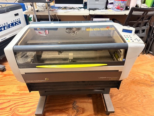 Gravo Tech laser engraver machine used LS 100 EX 40W with Cylindrical ...