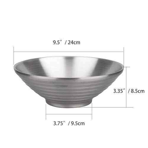 Soup Bowls Ramen Bowls Sus304 Stainless Steel Bowl Double Walled ...