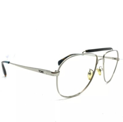 Toms Booker Aviator Sunglasses Frames Tortise Silver 58mm I22 | eBay