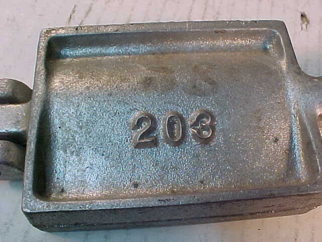 vtg LI’L MAC 203 - 3 Ounce Bank Sinker Mold Makes 4 At A Time Lead ...
