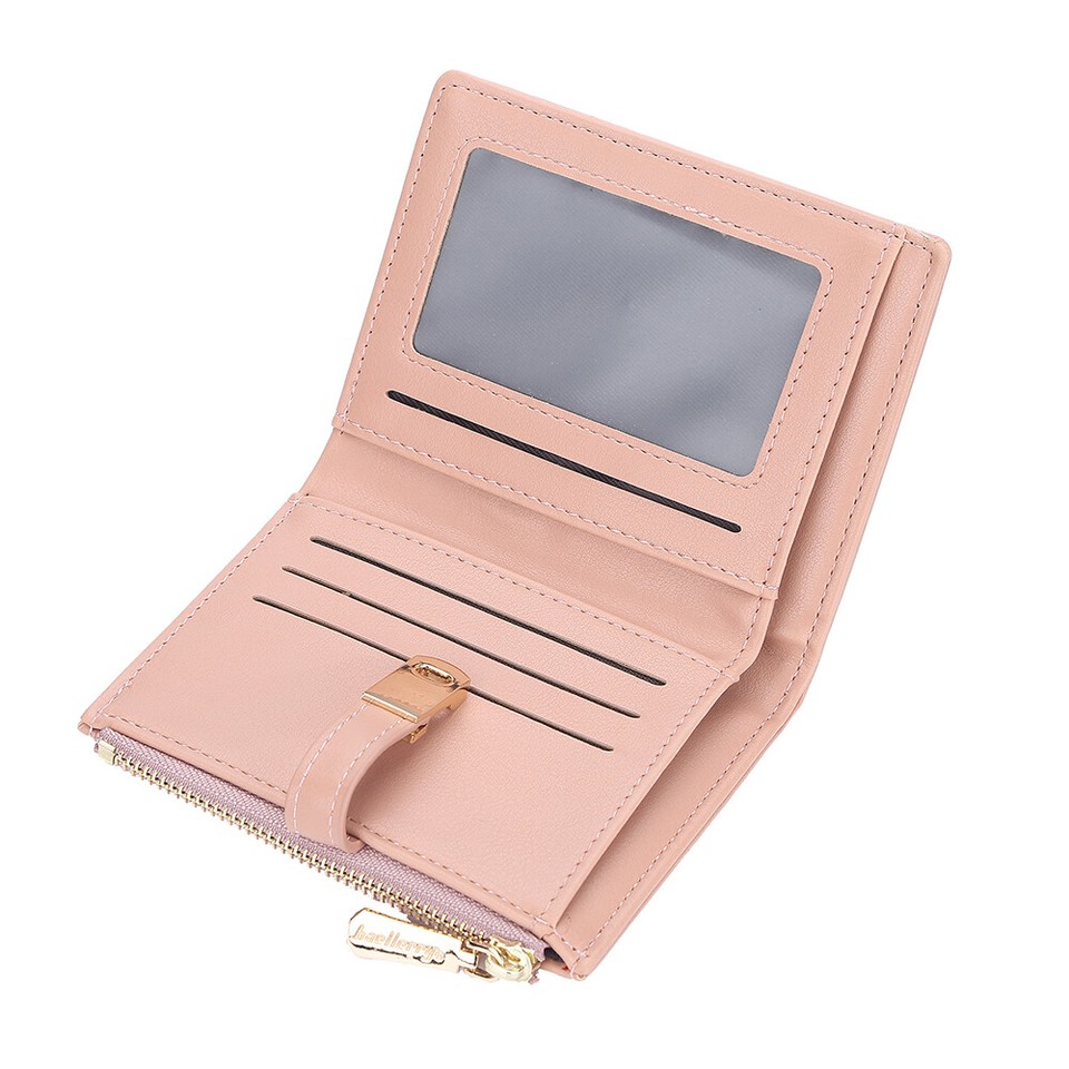 Women's Leather Zip Wallet Multi-card Slot Credit Card Wallet Pocket ...