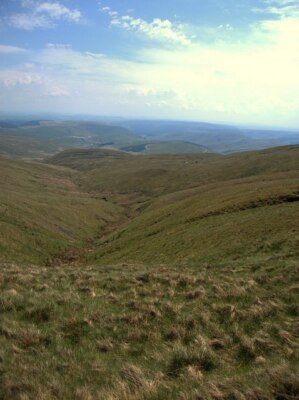 Photo 6x4 The valley head of the Wye / Gwy on Plynlimon Source of River ...