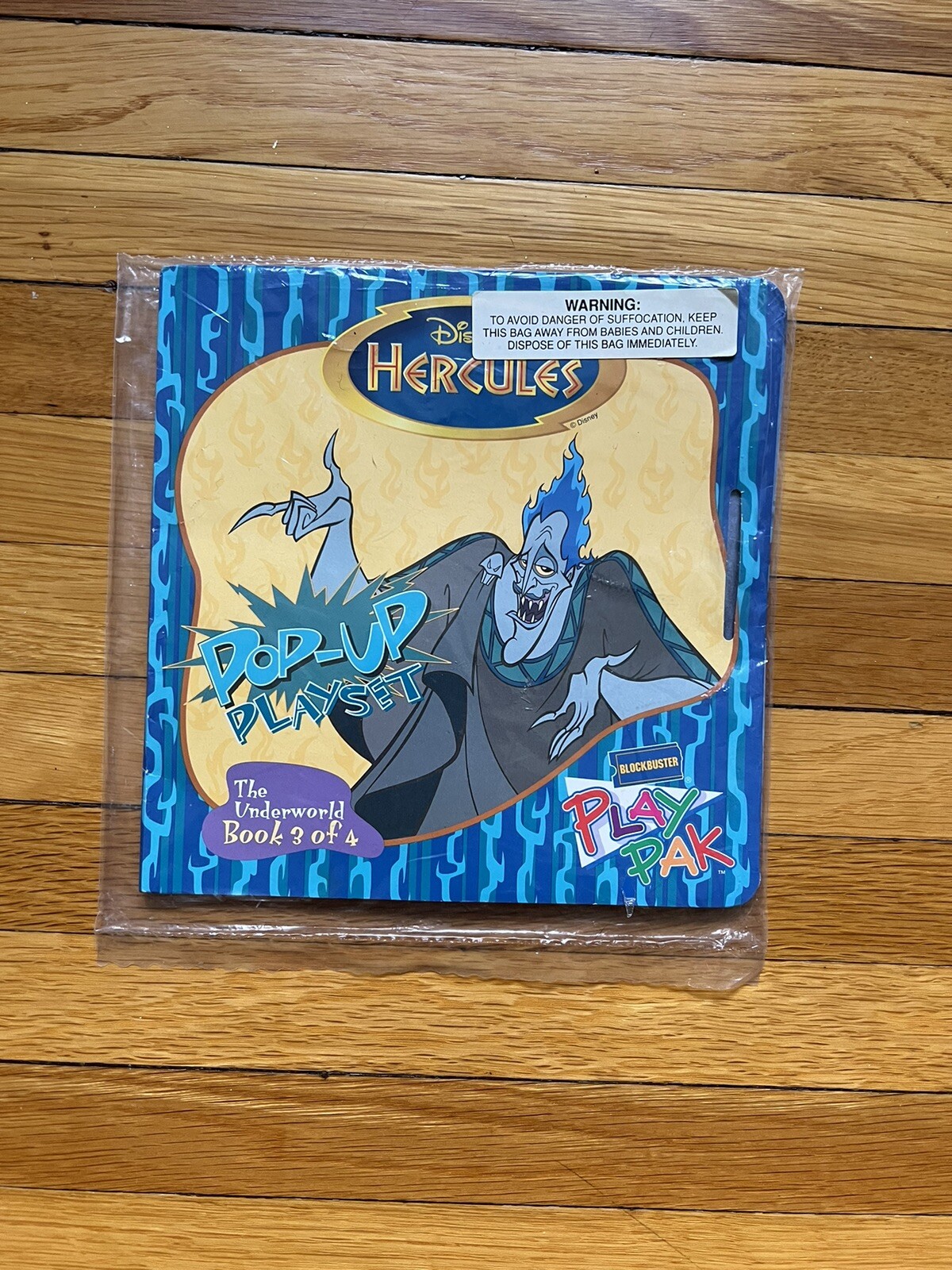 COLLECTIBLE BLOCKBUSTER POP UP BOOK PLAY SET PLAY PAK DISNEY HERCULES ...