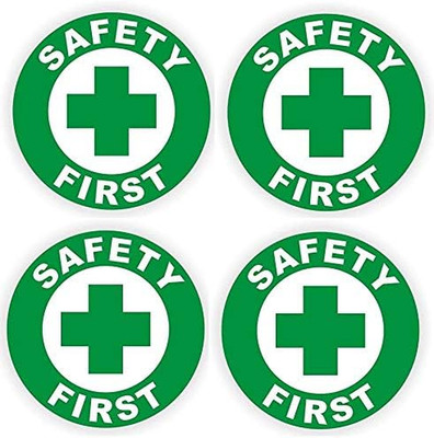 4 Pcs Safety First Hard Hat Sticker / Helmet Decal Label Lunch Tool Box ...