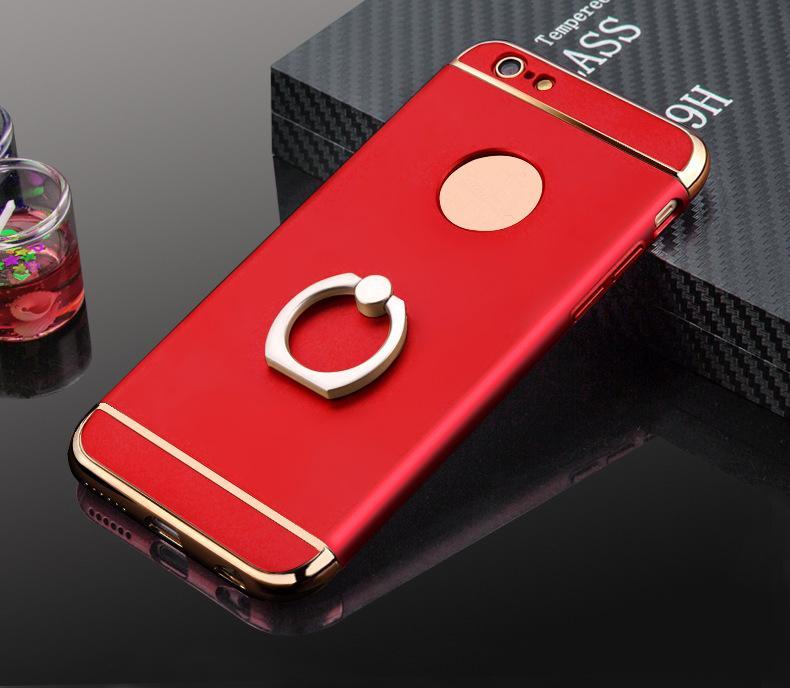 Shockproof Phone Case Hard Cover With Ring Holder For iPhone 5 6 6S 7 7 ...