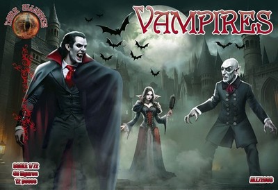 Vampires - plastic miniatures (48 figures, 12 poses) 1/72 Alliance ...