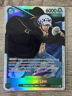 One Piece TCG Trafalgar Law OP01-047 SR Romance Dawn ENGLISH Card NM | eBay