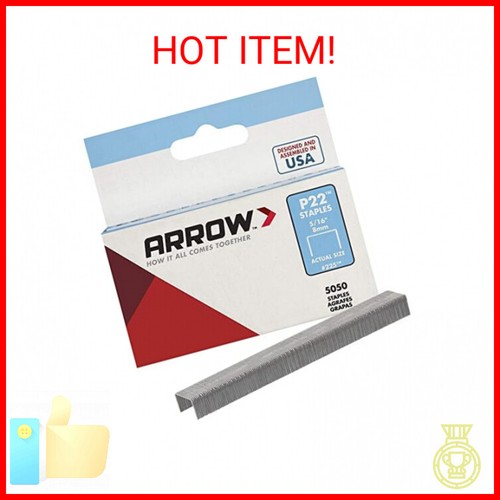 Arrow 225 Heavy Duty P22 Staples for Use with Plier-Type Paper and Bag ...