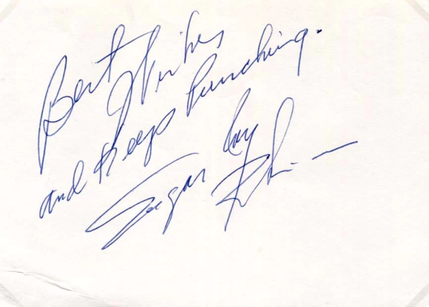 Sugar Ray Robinson BOXER autograph, signed card mounted | eBay