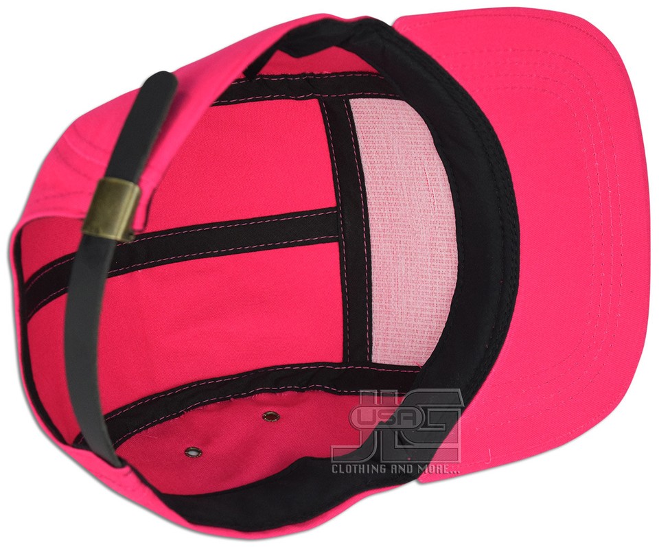 5 Panel Solid Camo Strap-back Adjustable Leather Strap Cap Hat JLGUSA ...