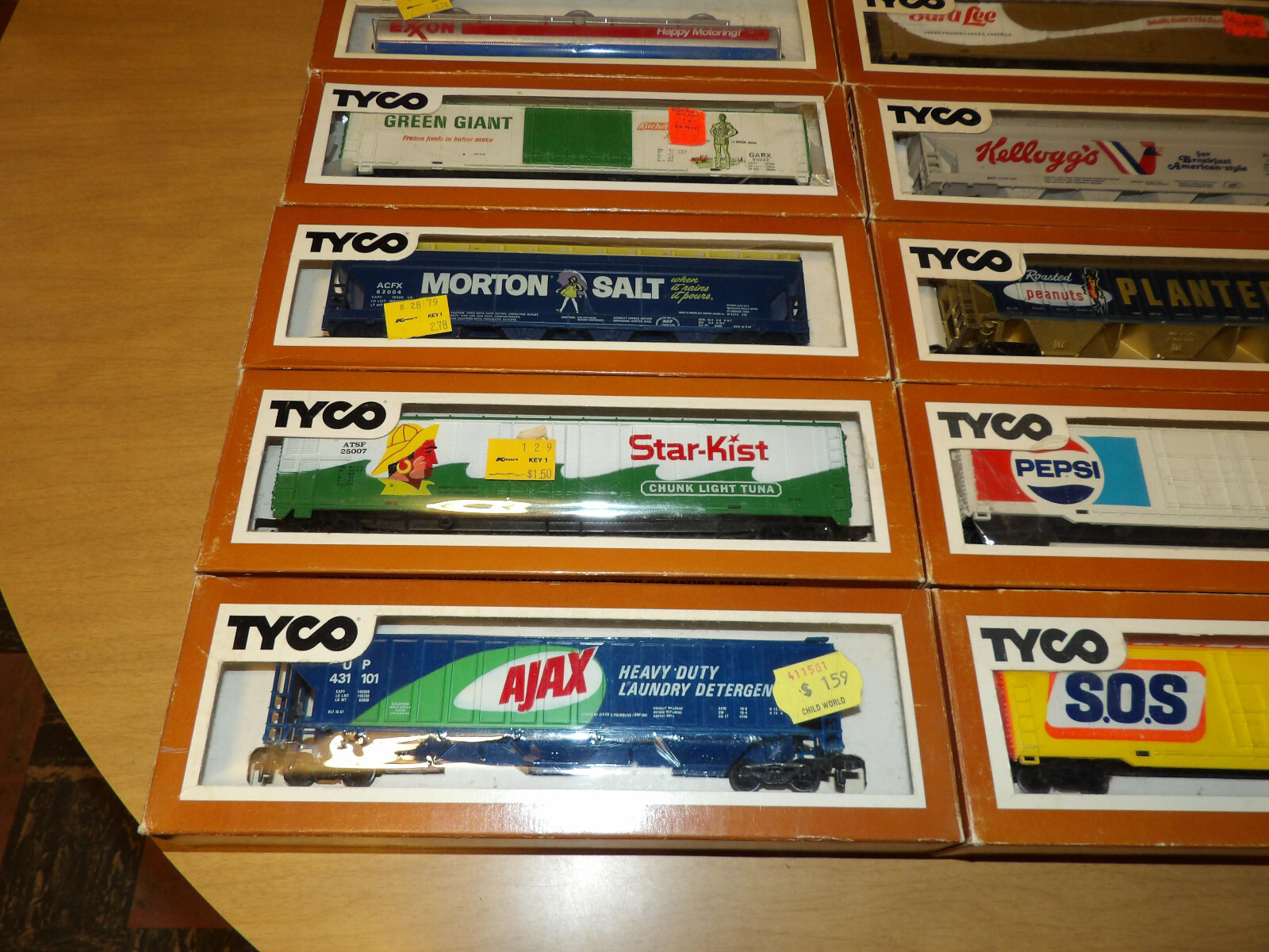 LOT of 10 Rare HO Tyco Advertising Billboard Rolling Stock Train Box Car ~ NICE! | eBay